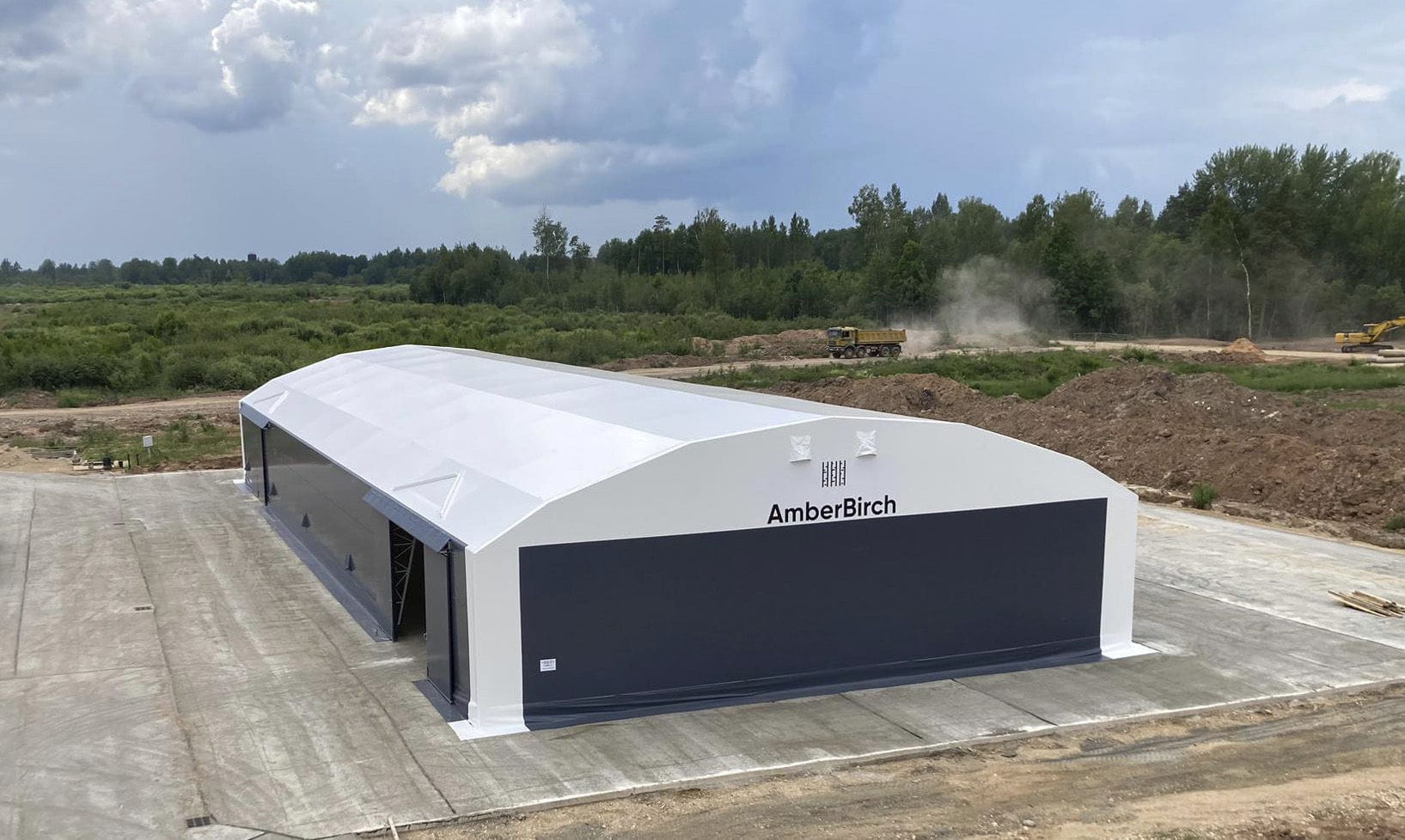 PVC warehouse - Finest Hall - steel frame / fireproof / galvanized