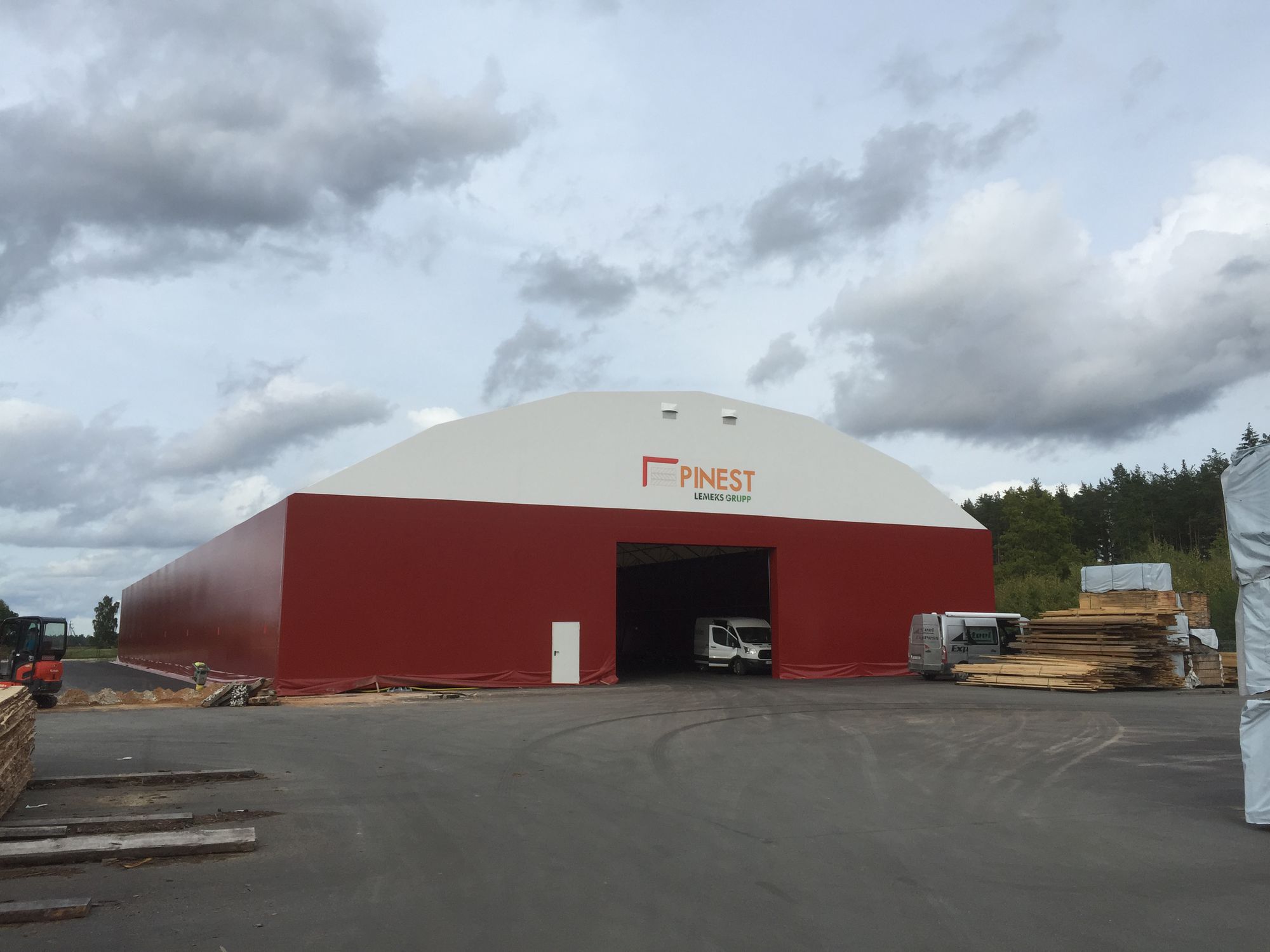 PVC warehouse - Finest Hall - steel frame / fireproof / galvanized