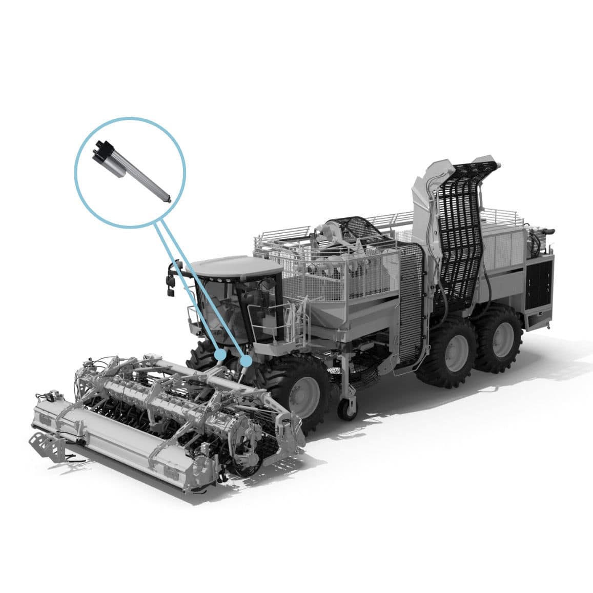 Electric cylinder - Progressive Automations Inc - linear / for harvesters