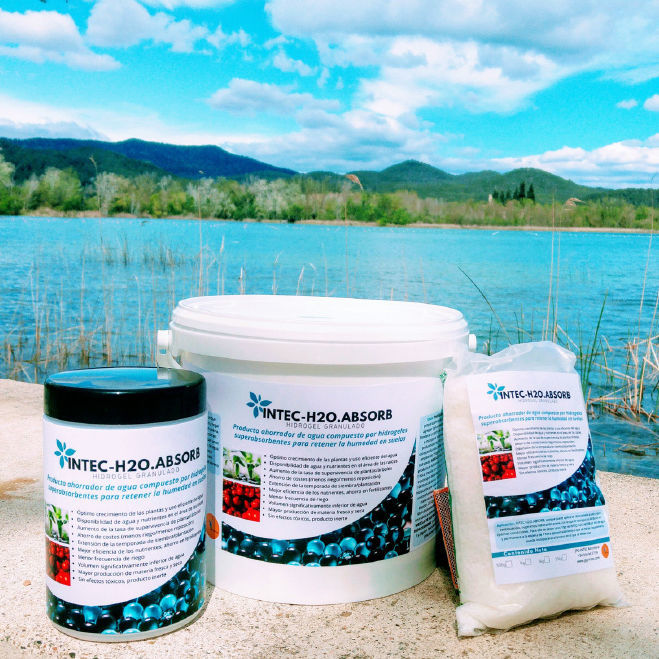 Growth enhancer water retainer - H2O.ABSORB - INTEC-NANOTECH - granular ...