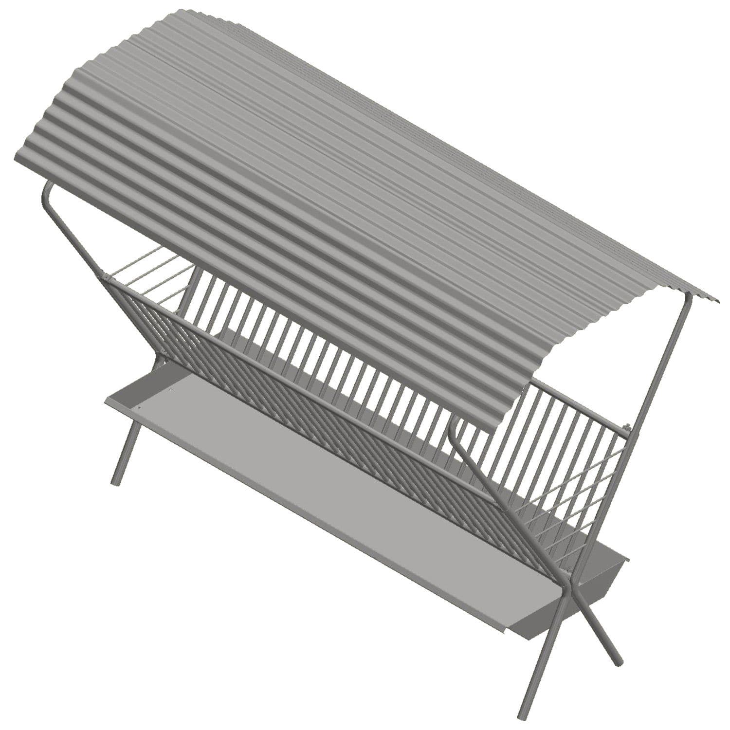 Sheep hay rack - EXTB2022500 - AHI - FARM CAMARA - stainless steel ...