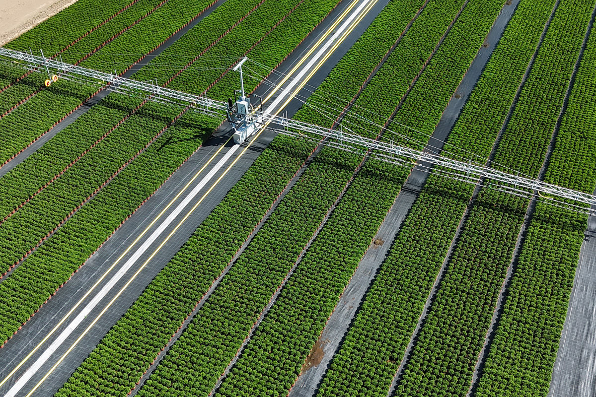 Hose-fed irrigation boom - GRZ - GOLDMASZ SC - mobile / for outdoor use