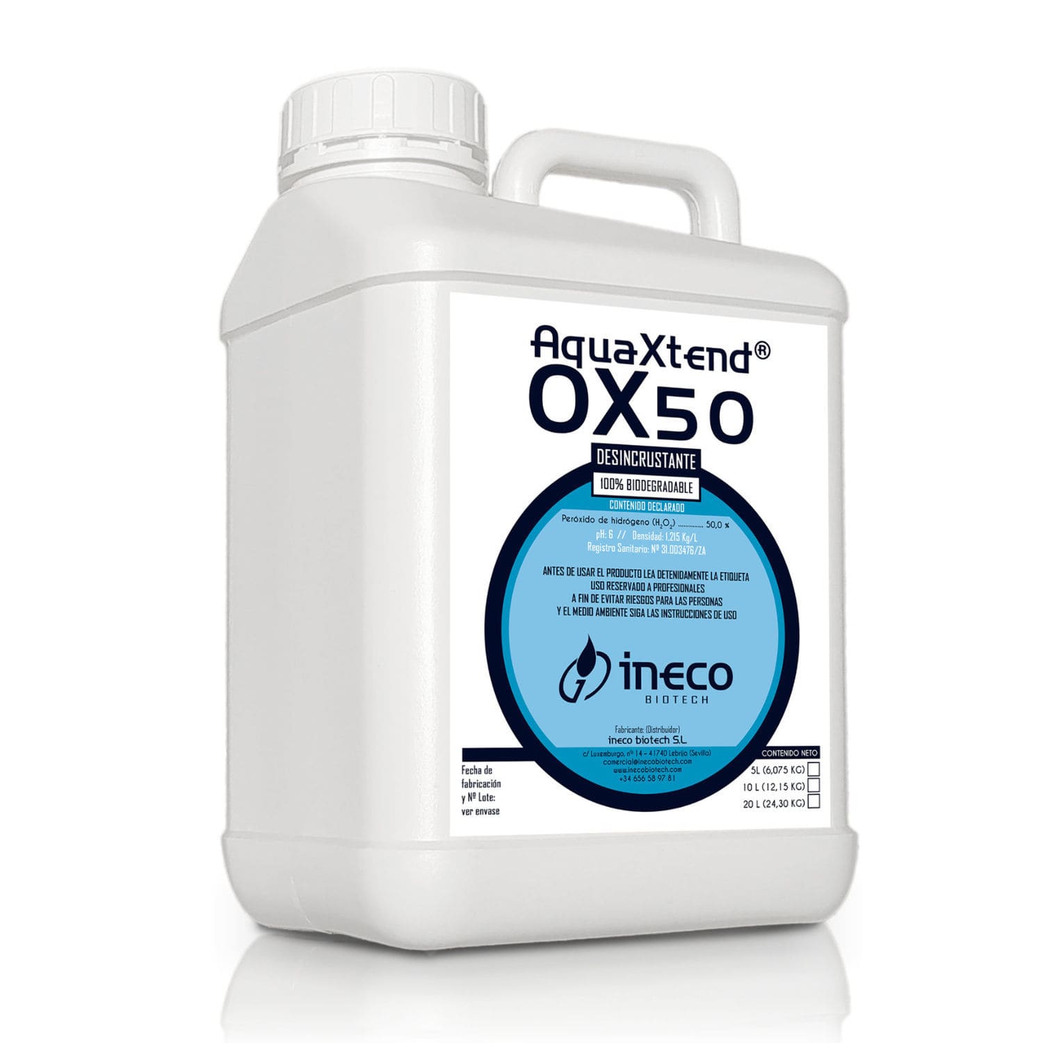 Liquid additive - AQUAXTEND OX50 - Ineco Biotech