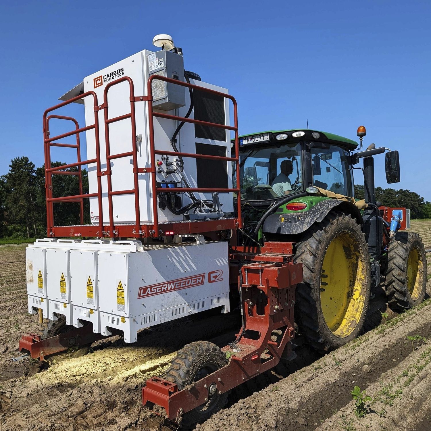 Mechanical weeder - G2 200 - Carbon Robotics - tractor-mounted