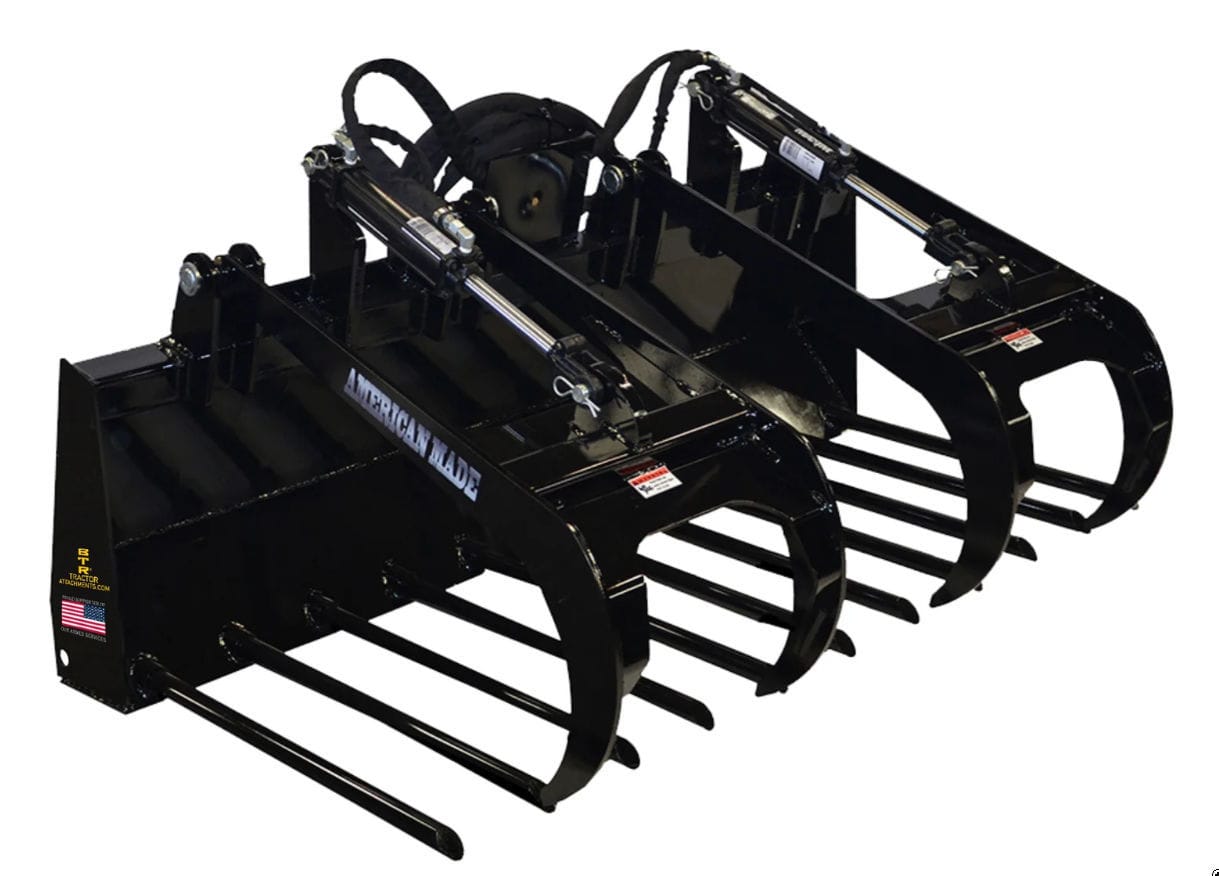 Tree nursery container combi grapple - Big Tool Rack - handling