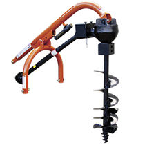 Tractor-mounted earth auger, Tractor-mounted post hole auger - All the ...