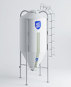 Grain silo - FEEDHOPPER - EUROSILOS SIRP s.r.l. - for minerals / for ...