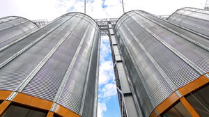 Grain silo - EVO 50 - GSI Group - metal / round / flat-bottom