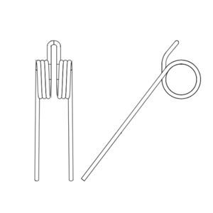 Double torsion spring - EXP 11 - Grange et Walter - spiral / for rakes