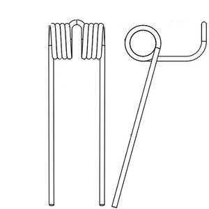 Double torsion spring - GW 133 - Grange et Walter - spiral / for rakes