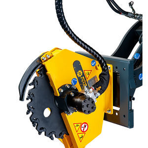 Single-wheel trencher - WS 63 - MAKBRENT - excavator mounted / for skid ...