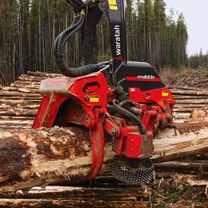 Forest thinning felling head - H219 - Waratah - shaping / with delimber