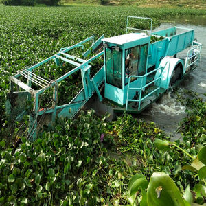 Aquatic weed harvester machine - AWH1600 - Relong - boat / electrically ...