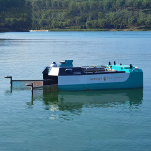 Aquatic weed harvester machine - UCB400-7 - Relong - boat / 2-row ...