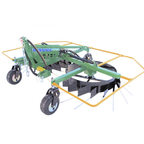 Rotary rake - WR500 - AGRONIC OY - center delivery / bi-rotor