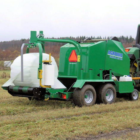 Round baler - MidiVario 85-100 - AGRONIC OY - variable chamber / with ...