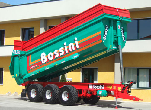 Dump trailer - RA3 200/8 - BOSSINI s.r.l. - 3-axle / agricultural ...