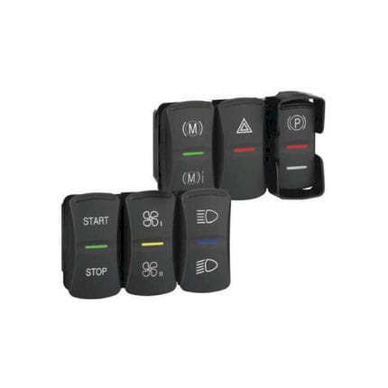 Rocker switch - B1246 series - b-plus GmbH - start/stop / IP68 / for ...