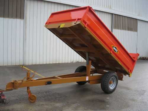 Drop-side trailer - GV 40 BR - Devès - tipping / mounted / single-axle