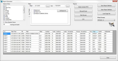 Data management software - Digi-Star International - harvesting / Windows