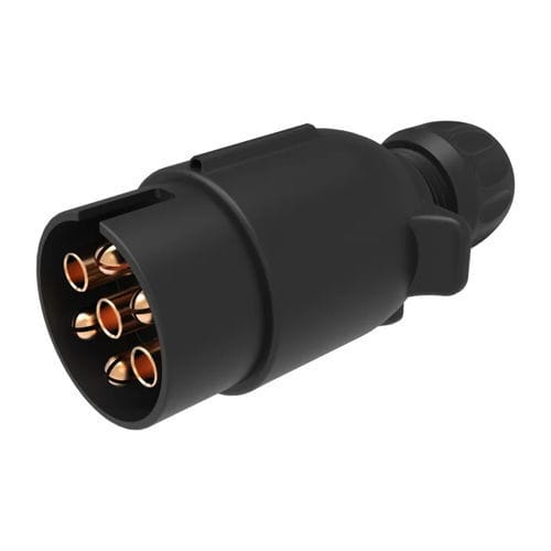 Plug connector - 201099 - ERICH JAEGER GmbH + Co. KG - 7-pole / 12 V ...