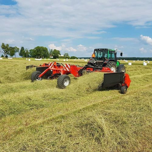 Belt rake - SV-8300 - FRANSGARD Maskinfabrik A/S - center delivery / bi ...