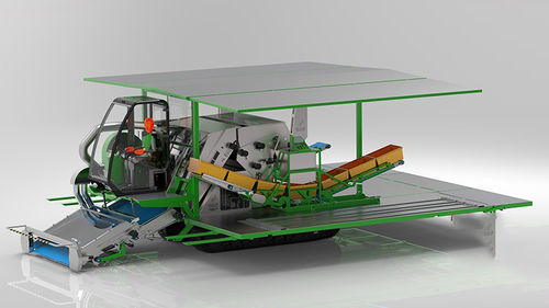 Vegetable harvester machine - SLIDE TRAX VENTUM - HORTECH Srl - self ...