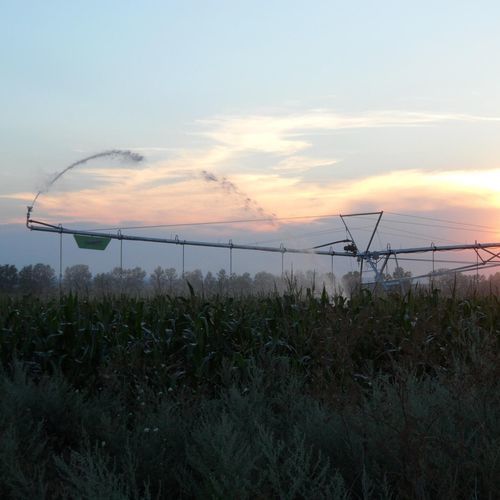 Center irrigation pivot - IRRILAND Srl - wheel-mounted / electric