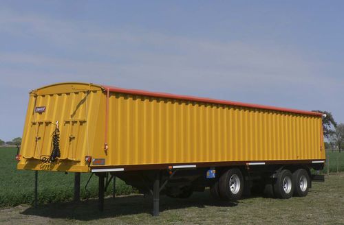 Flatbed trailer - Maquinas Agricolas Ombu SA - 3-axle / agricultural ...