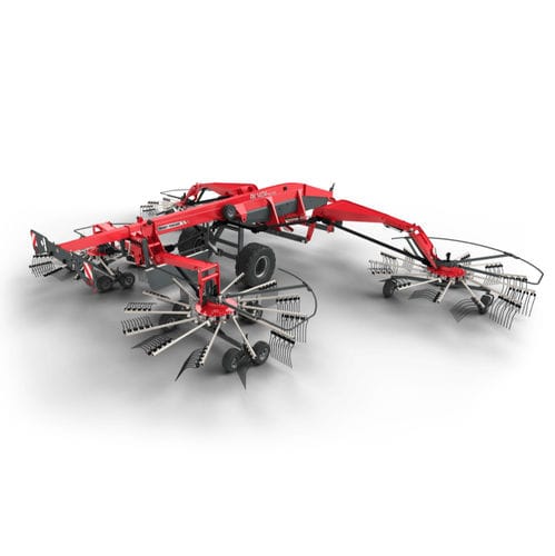 Rotary rake - MF RK series - MASSEY FERGUSON - center delivery / single ...