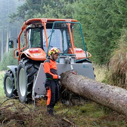Mechanical forestry winch - Pfanzelt Maschinenbau GmbH - tractor mounted