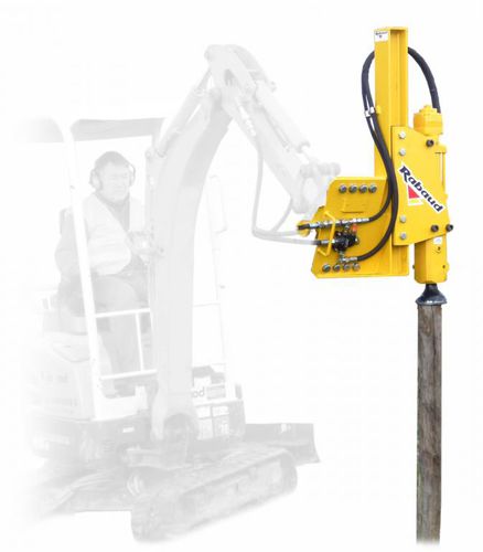 Hydraulic post driver - VIBRESCOPIC II PRO series - RABAUD - tractor ...