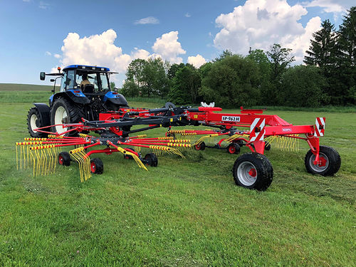 Rotary rake - SP - 962H - Ravak a.s. - center delivery / bi-rotor