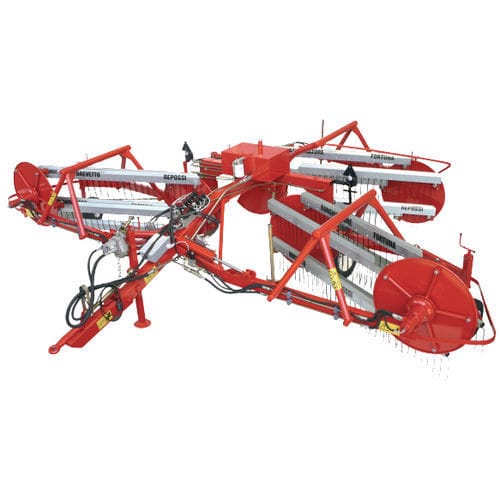 Rotary rake - 6000 TRIO - Repossi macchine agricole s.r.l. - side delivery