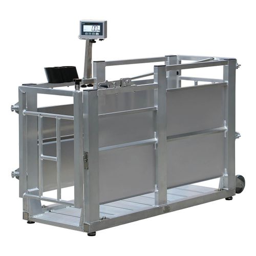 Pig scale - ETW-ZA - BOSCHE GmbH & Co. KG - digital / floor / with cage