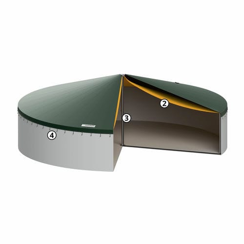 Silo protective cover - Cogatec® - HUESKER Synthetic GmbH - PVC / UV ...