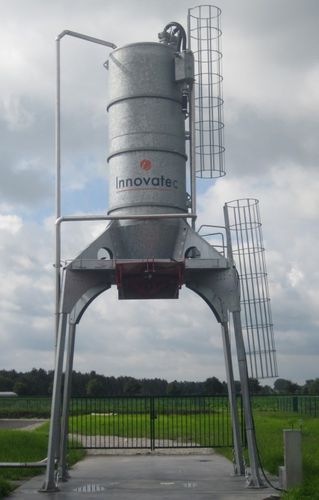 Hatchery waste silo - Innovatec Hatchery Automation - metal / cone ...