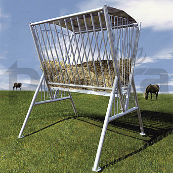 Horse hay rack - 303506 - PATURA KG - steel / multi-access / floor-mounted