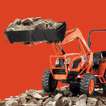 Compact tractor front loader - KL5510 - Kioti Tractor