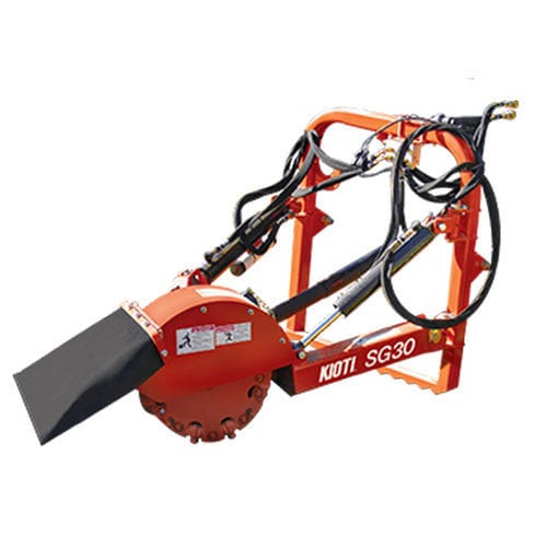 Tractor-mounted stump grinder - SG30 - Kioti Tractor - PTO-driven