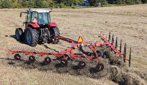 Rotary rake - MCR Series - Pequea - center delivery / multi-rotor