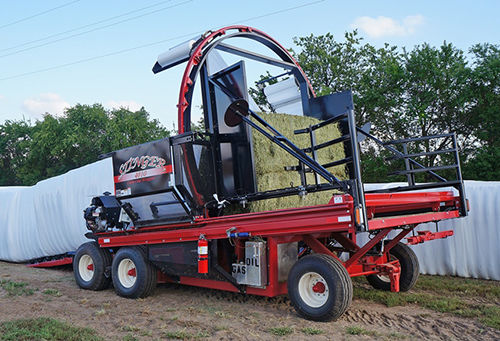 In-line bale wrapper - 4000 - Stinger, Inc. - square / round / automatic