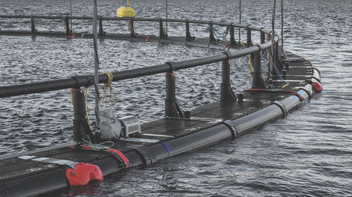 Floating fish cage - PLS500R Series - AKVA group - plastic / round