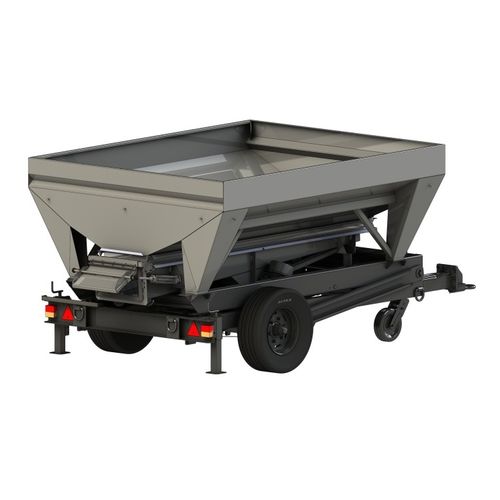 Grape receiving hopper - REV 50 - Amos Industries - loading