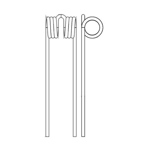 Double torsion spring - EXP 08 - Grange et Walter - spiral / for rakes