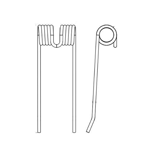 Double torsion spring - GW 309 - Grange et Walter - spiral / for rakes