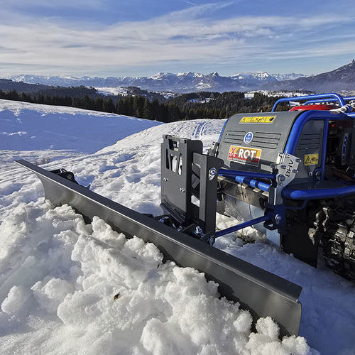 Straight snow blade - Barbieri Group - with rubber scraper