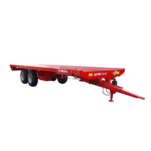 Flatbed trailer - PMF series - Chalvignac - mounted / tandem axle / forage