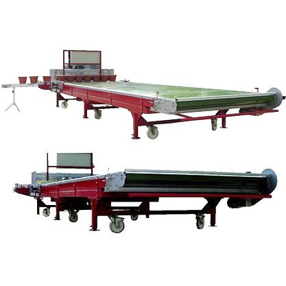 Tray conveyor - AgriNomix LLC - for pots / belt