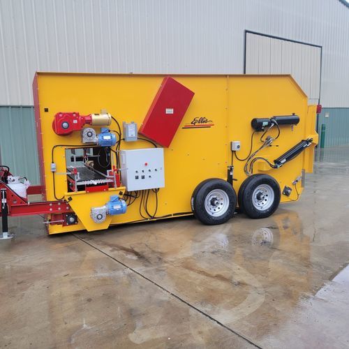 Stationary bale processor - Ellis Products Inc Mitchell - with dispensing
